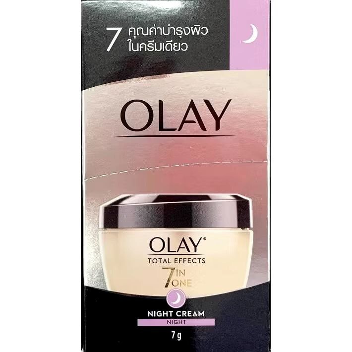 12 Sachets x 7 g Olay Total Effects 7 in 1 NIGHT CREAM Nourishing Face ...