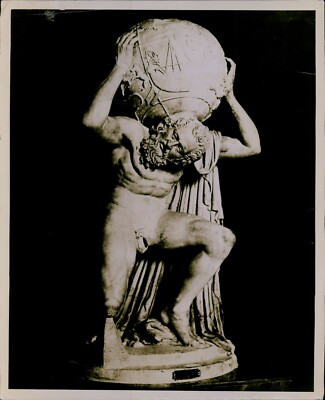GA37 Orig Underwood Photo FARNESE ATLAS 2nd Century AD Roman Marble ...