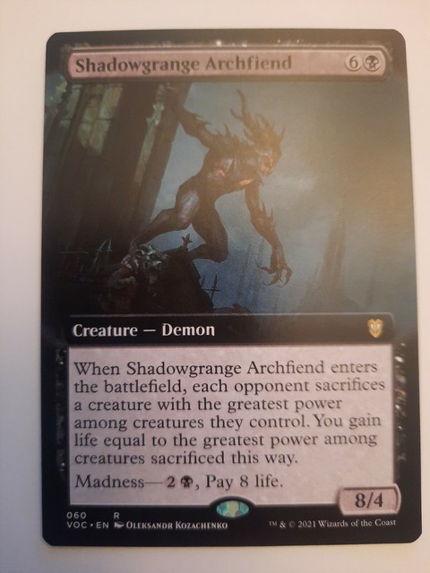 MTG Shadowgrange Archfiend Commander: Innistrad: Crimson Vow 060 ...