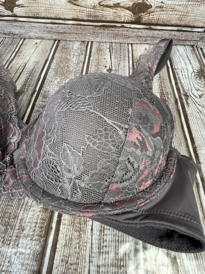 TORRID Curve Women's Plus 38D Purple Lace Floral Padded Underwire Bra ...