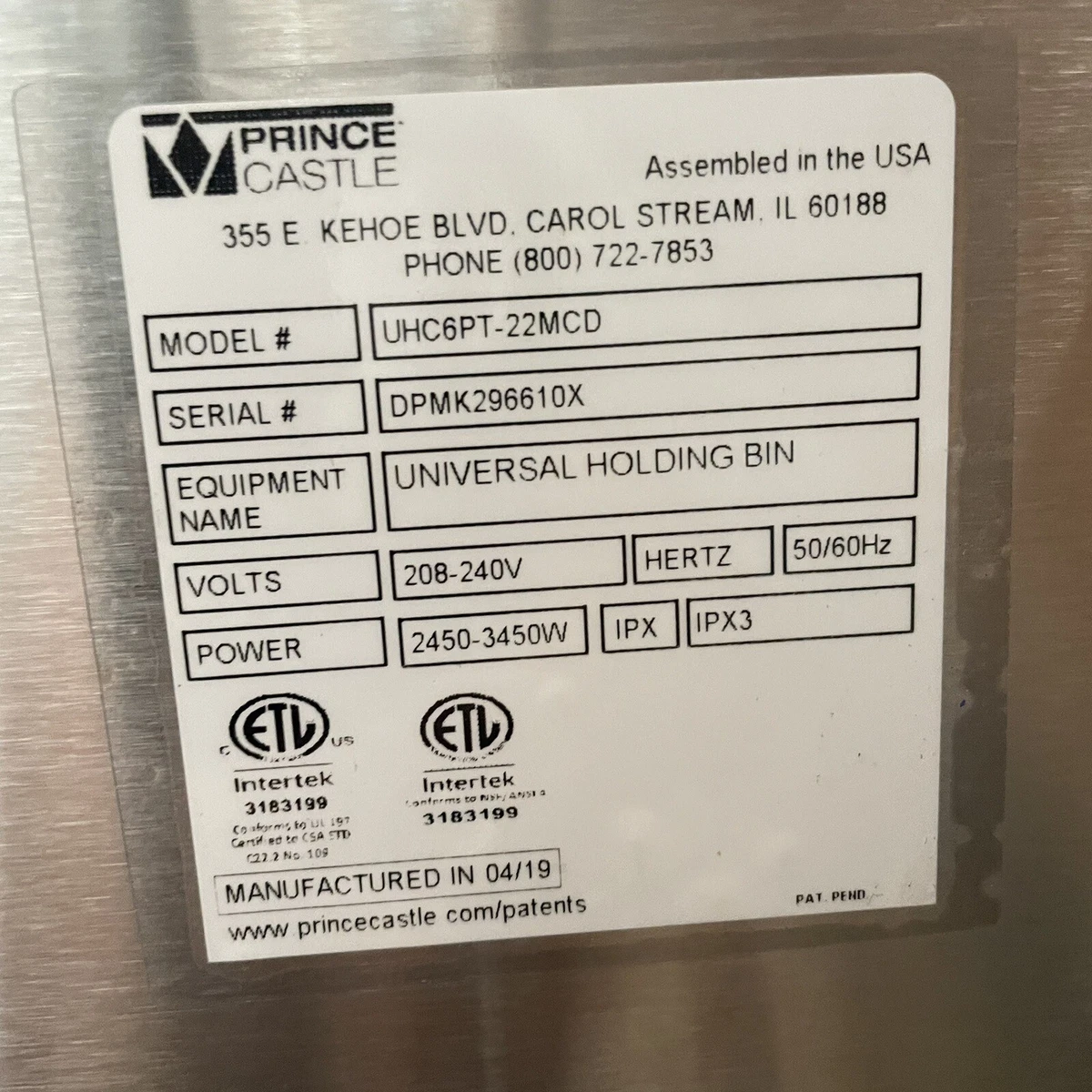 Prince Castle Universal Holding Cabinet | Cabinets Matttroy