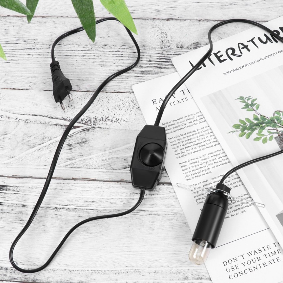 LEDMOMO E14 15W Tungsten Filament Light Bulb and Dimming Light Cable ...