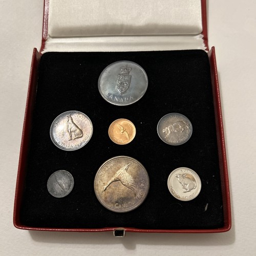 1967 Royal Canadian Proof-Like 6 Coin Set with Confederation Metal ...