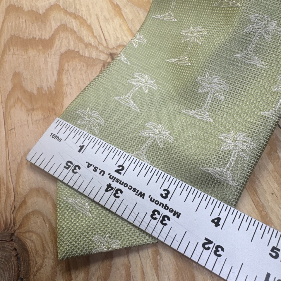 Tommy Bahama Silk Tie Green Palm Tree Off Island Tropical Print Necktie ...