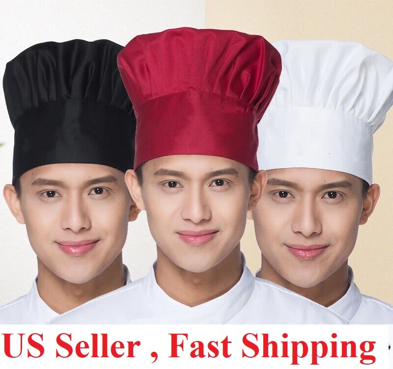 'New Professional Chefs Catering Hat Men Cap Cook Food Kitchen Round ...
