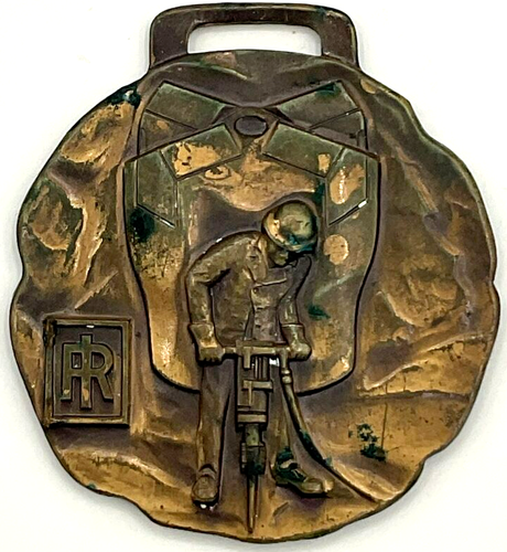 Ingersoll-Rand Carset Jackbits Pocket Watch Fob New York Jackhammer IR ...