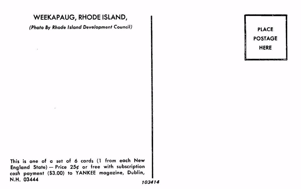 WEEKAPAUG, Westerly, RI Rhode Island BOATS & DOCK Yankee Magazine Ad ...