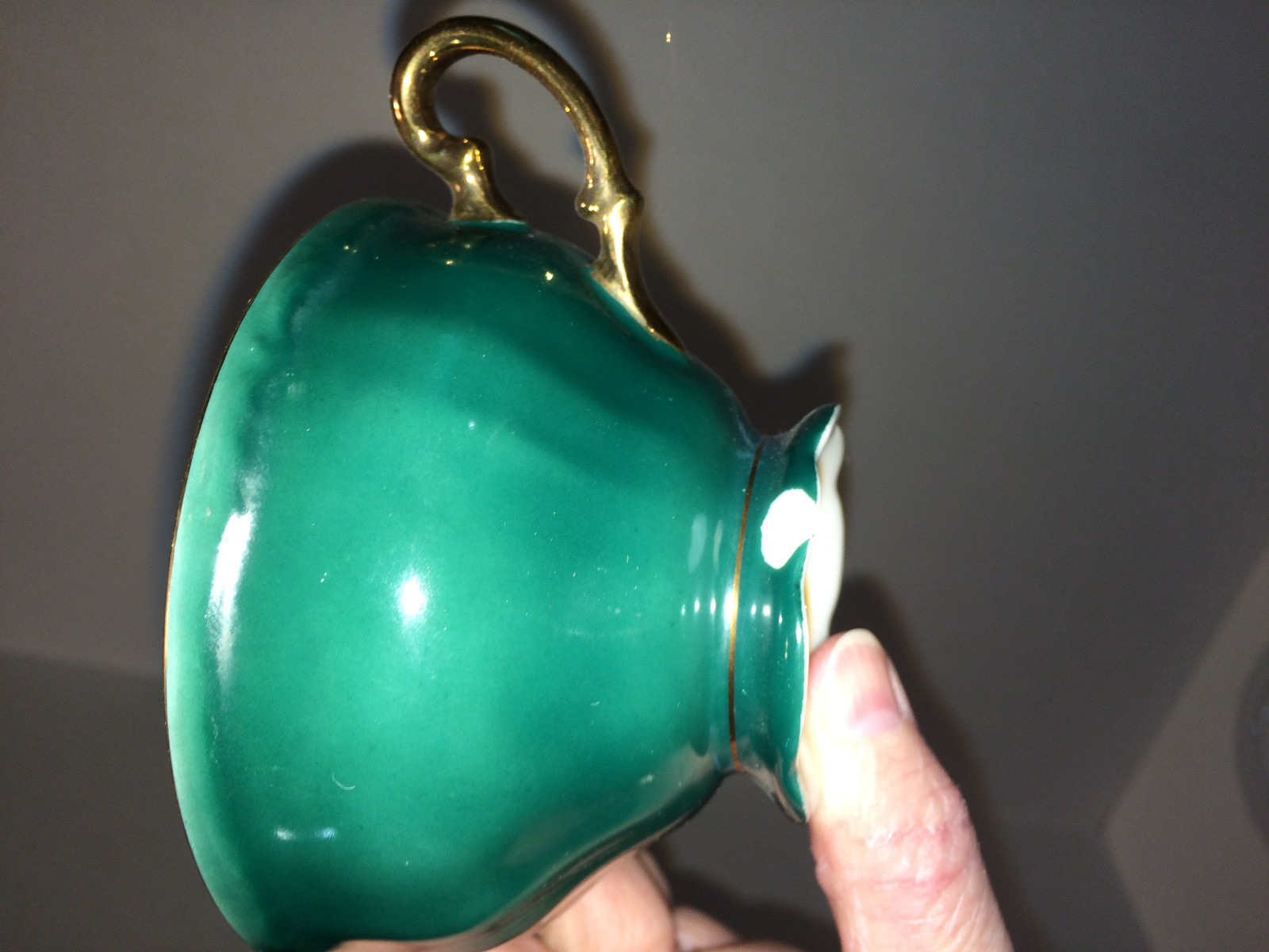 Vintage Hutschenreuther Arzberg Bavaria Germany INGEBORG Green plate ...