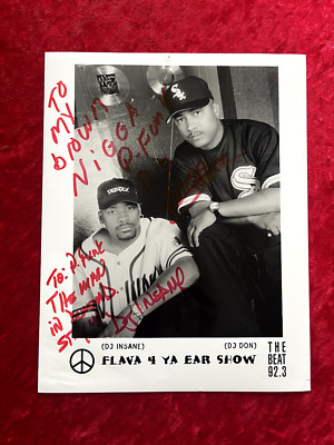 FLAVA 4 YA EAR SHOIW B/W AUTHENTIC AUTOGRAPHED PHOTO 92.3 THE BEAT RARE ...