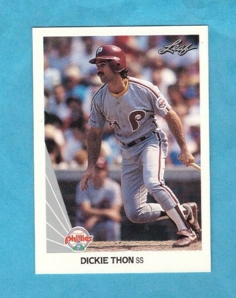 1990 Leaf baseball card #105 Dickie Thon Phillies | eBay