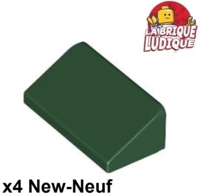 Lego 4x Slope Brick Roof 1x2 Dark Green 85984 New | eBay
