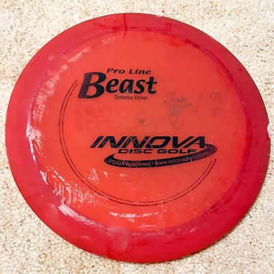 Innova Pro Line Beast Red Distance Driver Rare Find Disc Golf 172g | eBay