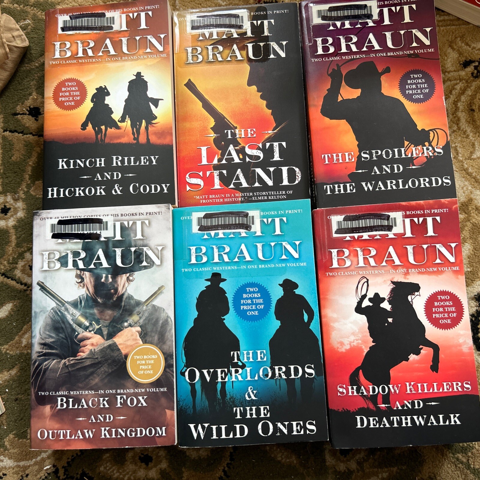 Matt Braun Lot of 6 Western Paperbacks ~ Good | eBay