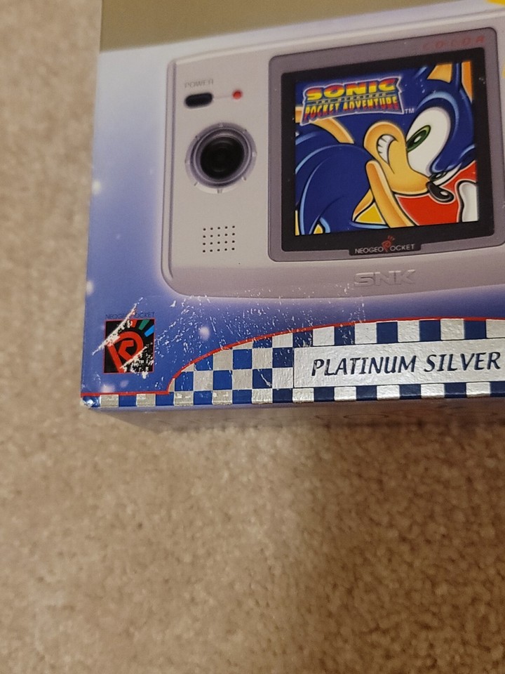 Neo Geo Pocket Color Silver Sonic System & Box NEOGEO NGPC USA TESTED ...
