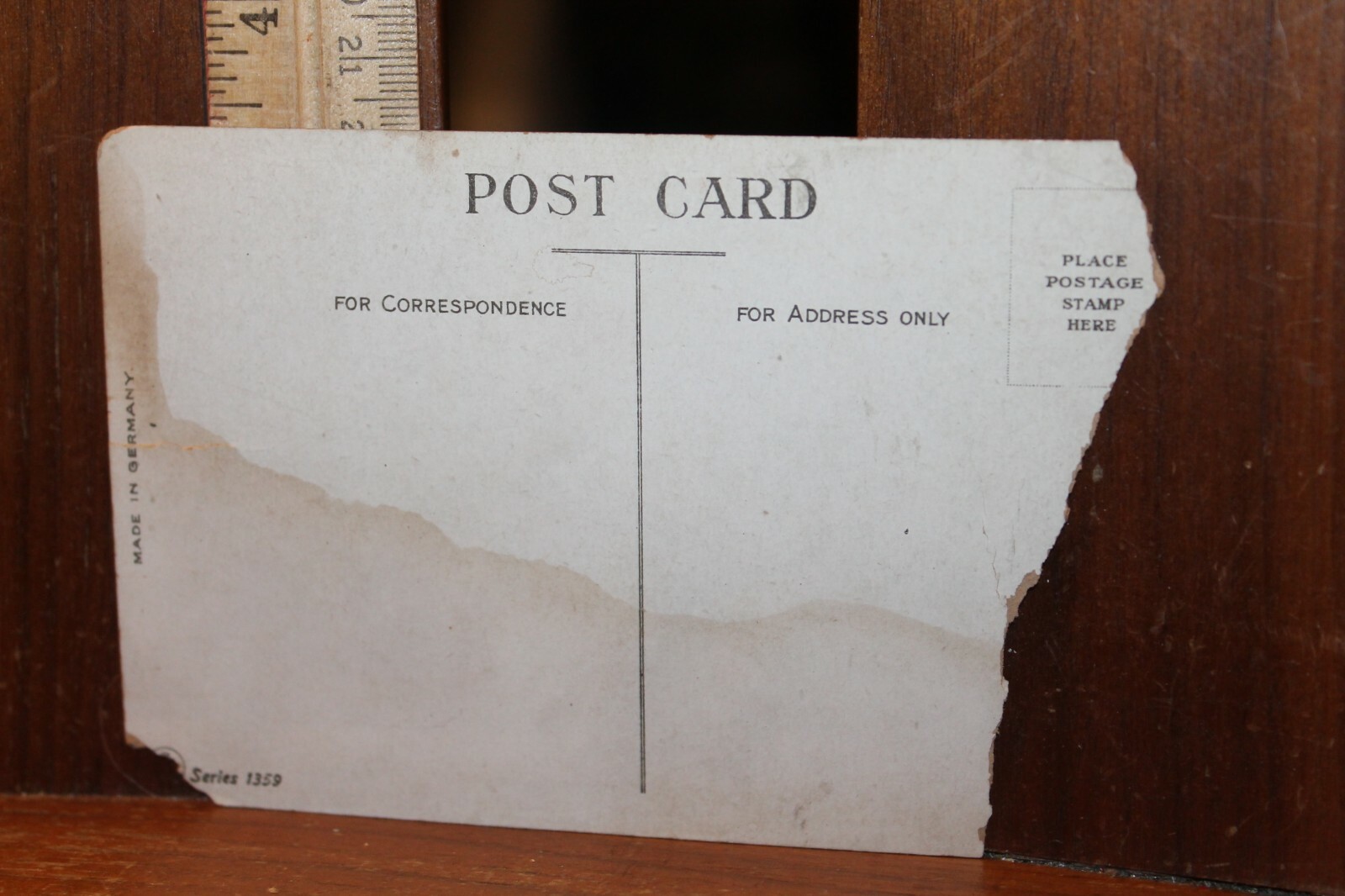 Antique Post Card ca 1908 German Risque Menage a Trois Torn | eBay