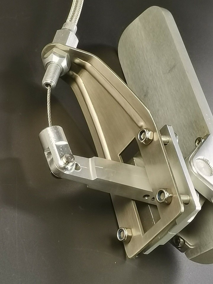 Billet Aluminum Floor Mount Gas Pedal & 24" Throttle Cable Combo ...