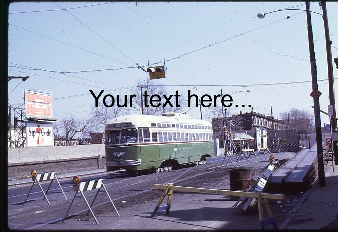 g376 Orig. Slide SEPTA PCC Electric, Traction Car 2078 Phila., Pa 1969 ...