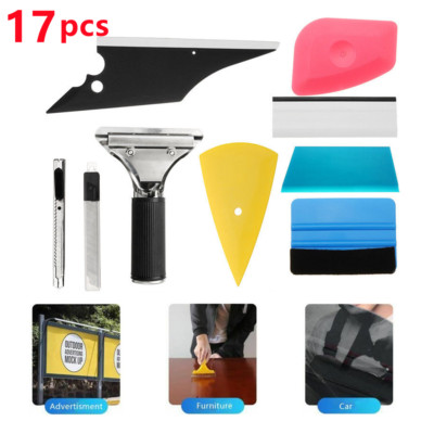 17Pcs Window Tint Tools Car Glass Protective Film Squeegee Scraper ...