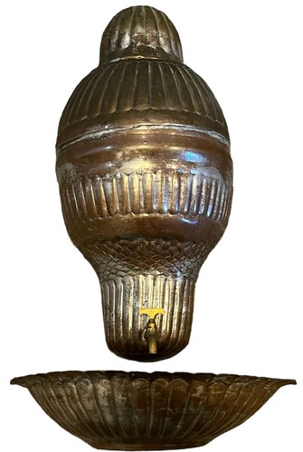 Vintage Mid Century Water Cistern Wall Fountain Lavabo Garden Sink ...