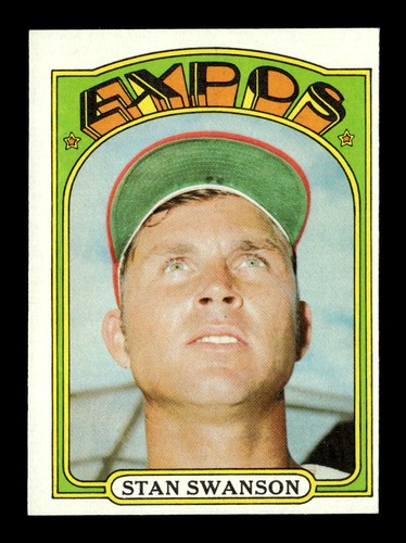 1972 Topps #331 Stan Swanson Montreal Expos Rookie EX-MT Baseball Card ...