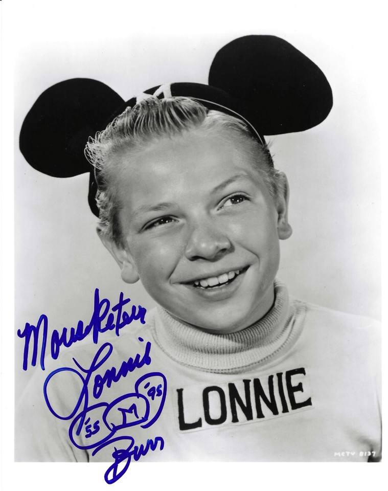 TWO Original MOUSEKETEERS SIGNED - Lonnie Burr & Doreen Tracy Each with ...