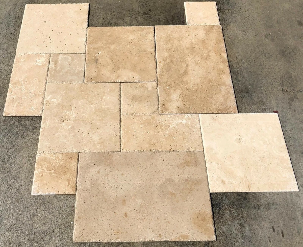 Travertine Tile Versailles Pattern