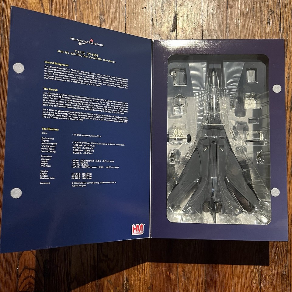 Hobby Master 1:72 F-111G “69-6506” 428th TFS Cannon AFB USAF HA3005 ...