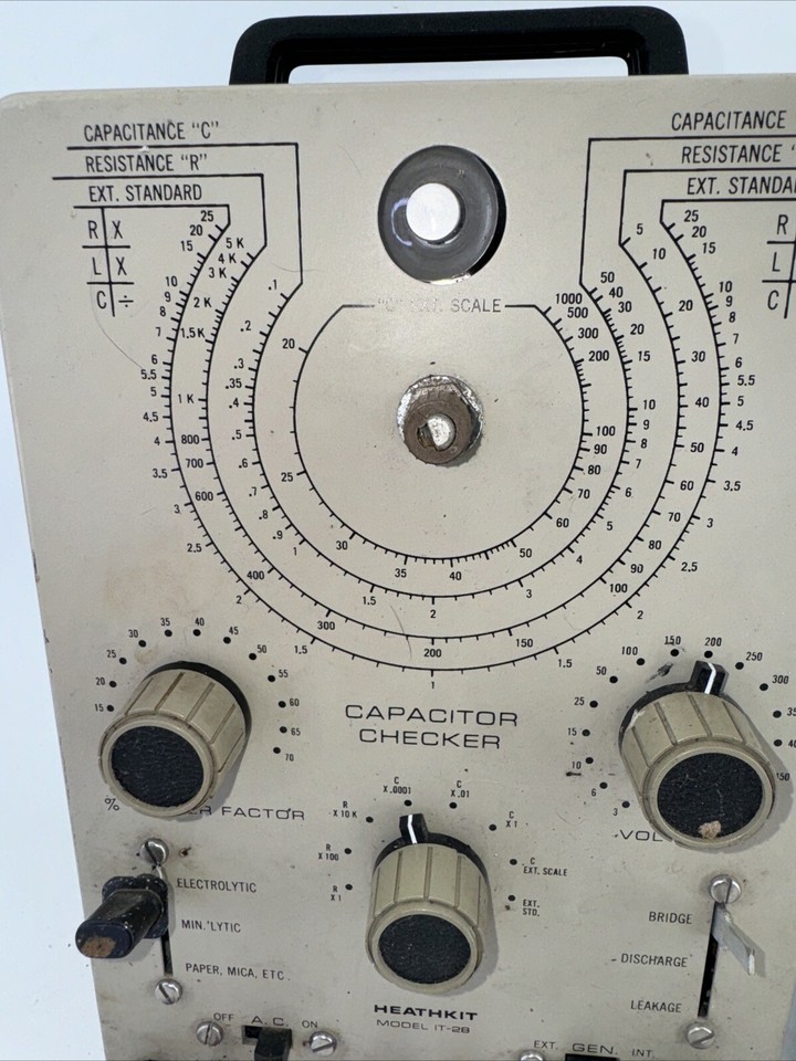 Vintage Capacitor Tester Checker Analyzer Heathkit IT-28 | eBay
