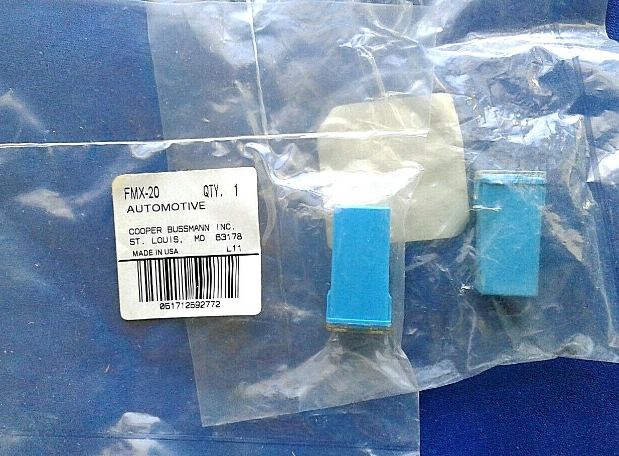 Buss 20 Amp Female Maxi Fuse (Blue) # FMX-20 Set of 2 | eBay