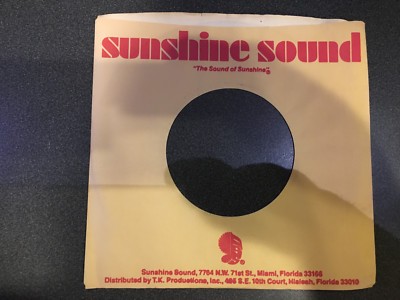 Sunshine Sound Records Company Sleeve for 7" VG+ | eBay