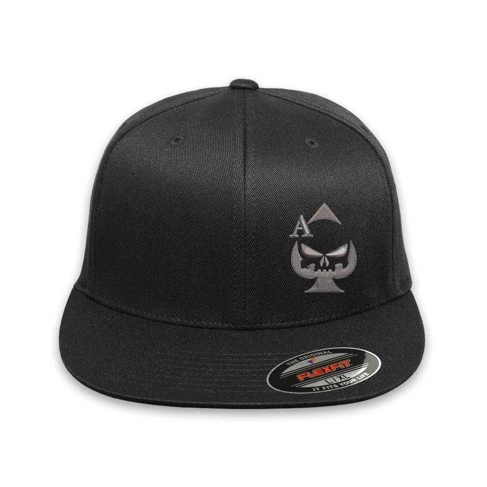 Ace of Spades Sniper Gun P u n isher Embroidered FlexFit Fitted Hat ...