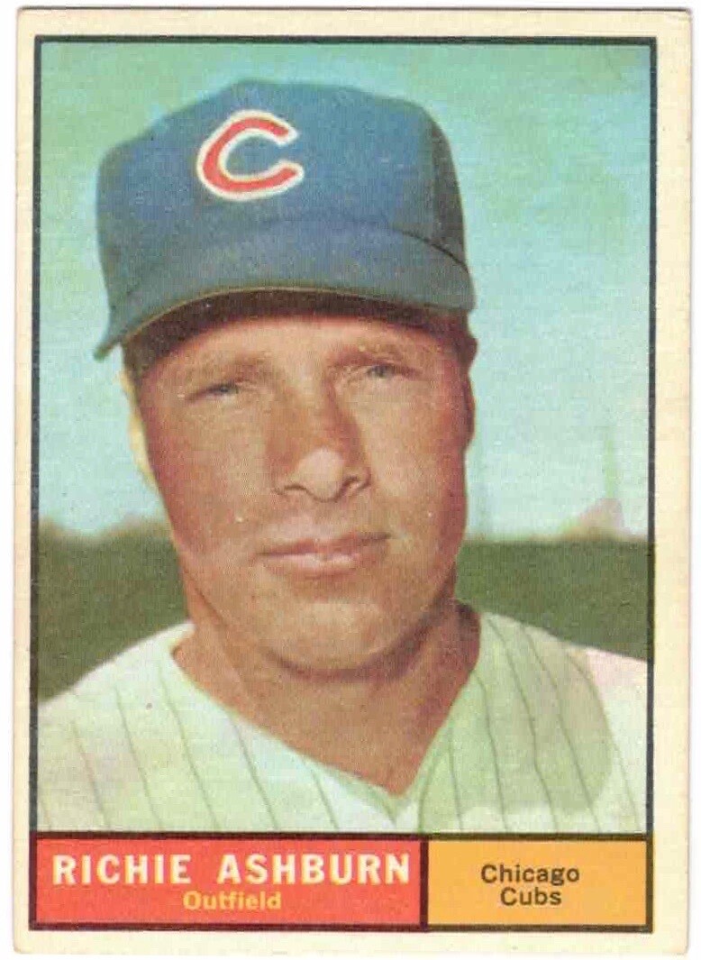 1961 Topps #88, HOFer Richie Ashburn, Chicago Cubs, baseball card | eBay