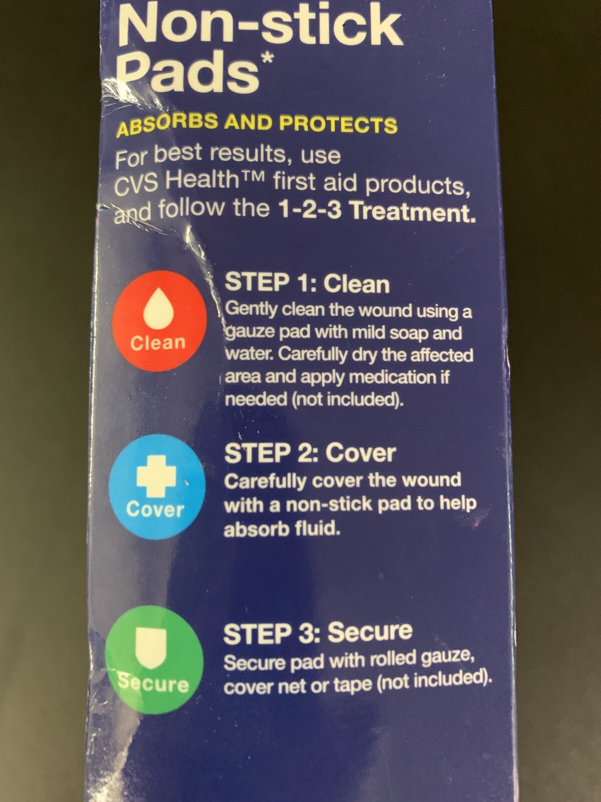 CVS Sterile Non-Stick Pads 25ct 3in. x 4in. Cushions, Absorbs ...