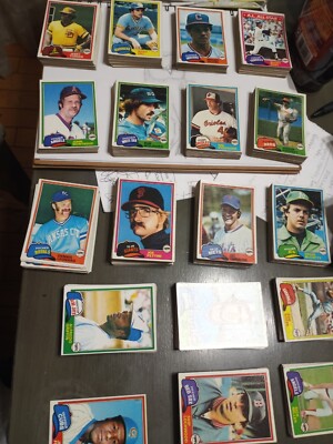 1981 topps baseball cards lot bundle | eBay