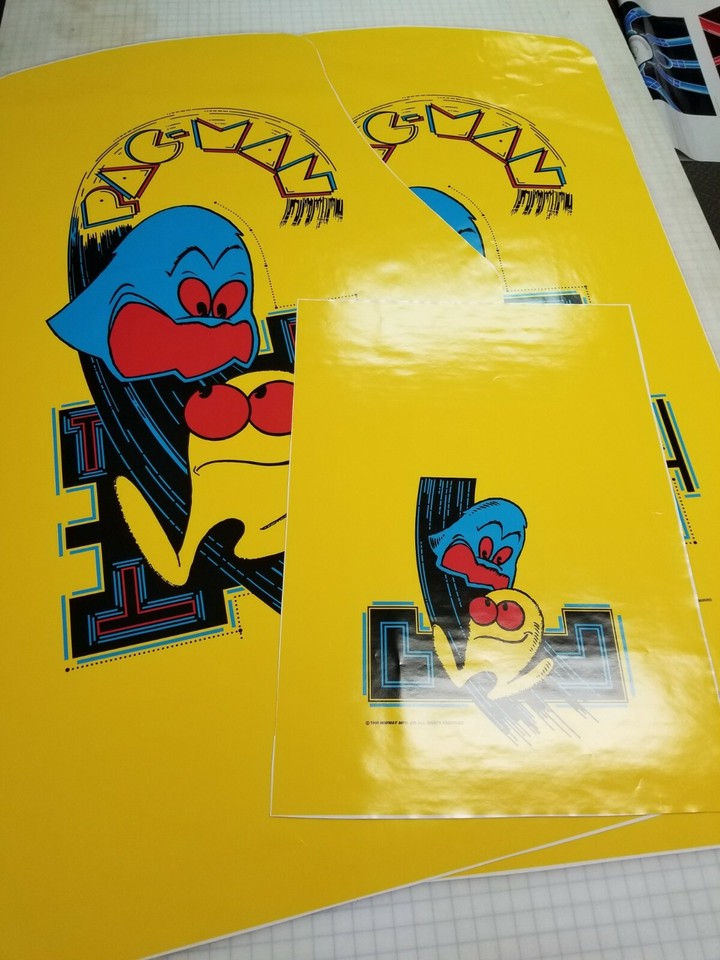 Pac-Man Arcade Game Side Art & Kick Set - Highest Quality Available ...