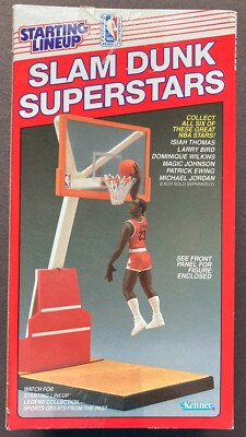 1989 Kenner SLU Slam Dunk Superstars SET (6): Bird, Jordan, Johnson ...