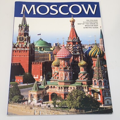 2004 Moscow Russia Vacation Tourist Travel Book Kremlin Map Moscow ...