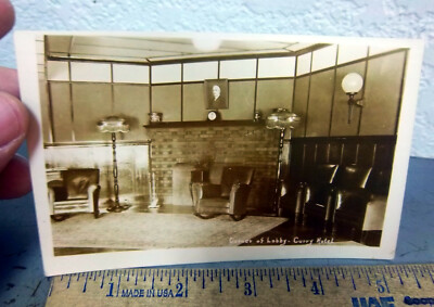 RARE RPPC Alaska postcard Curry Hotel Lobby, Curry Ghost town Alaska ...