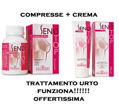 VOLUMIZZANTE Seno 60CPR + CREMA 125ml Rassodante Tonificante SENOTOP | eBay