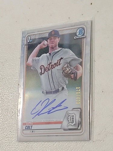 Colt Keith 2020 1st Bowman Chrome Draft Refractor Auto 376/499 Detroit ...