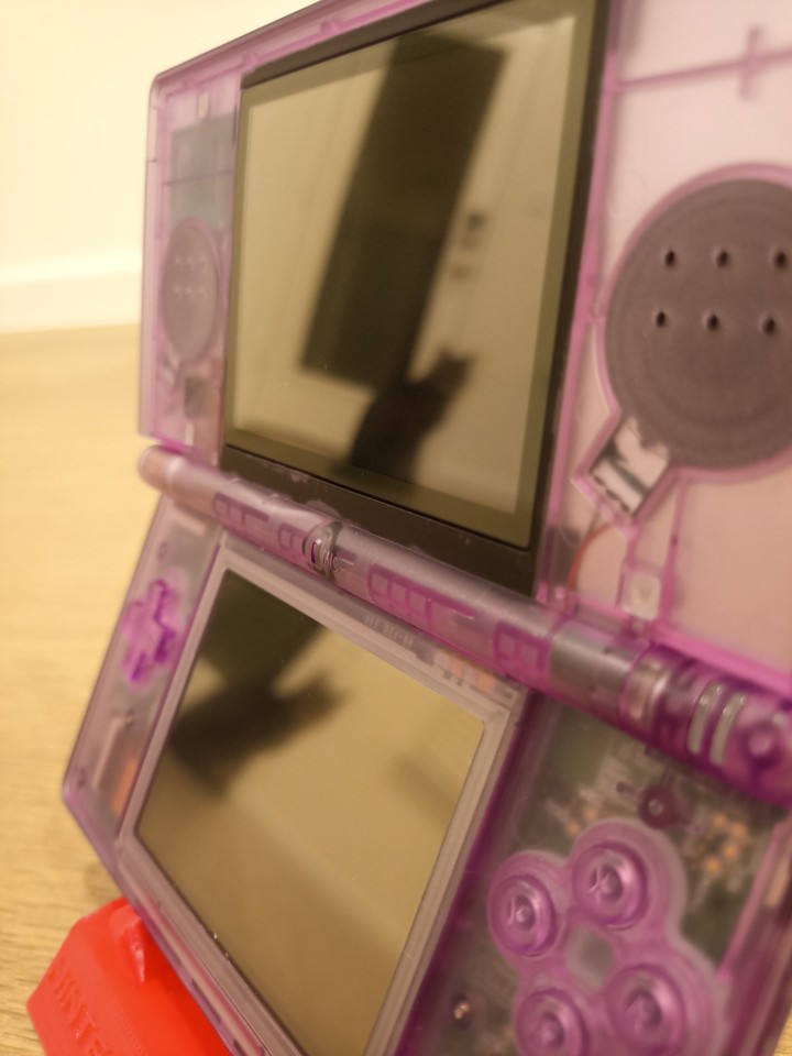 Nintendo DS Lite Transparent Clear Atomic Purple Handheld System with ...