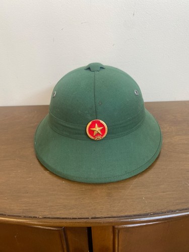 VINTAGE VIETNAM PITH HELMET JUNGLE EXPLORER HAT~ARMY … - Gem