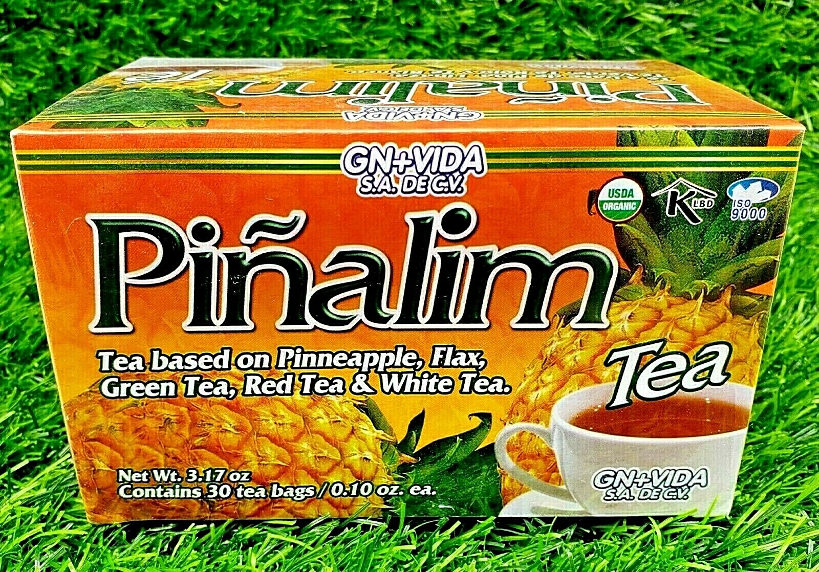 2 paquetes de TÉ PIÑALIM GN+VIDA Support Weight Loss Detox 60 bolsas ...