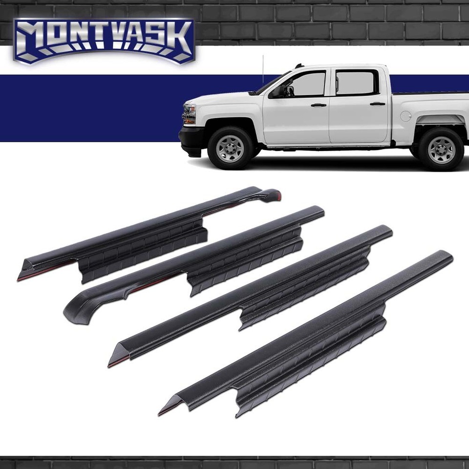 Fit For 14-18 Silverado/Sierra 1500 Crew Cab Rocker Panel Cover ...