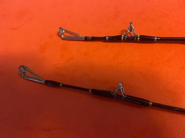MATCHING SET OF 2 CUSTOM BUILT CALSTAR GRAFIGHTER FISHING RODS YO’S ...