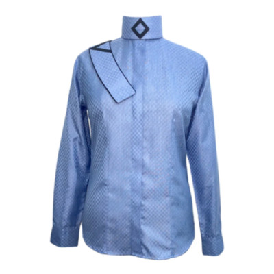 68564 RHC Ladies English Huntseat Show Shirt Ratcatcher Collar Blue ...