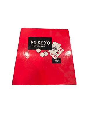 Po-Ke-No PoKeNo Poker Keno 12 Board Set Board Game Vintage | eBay