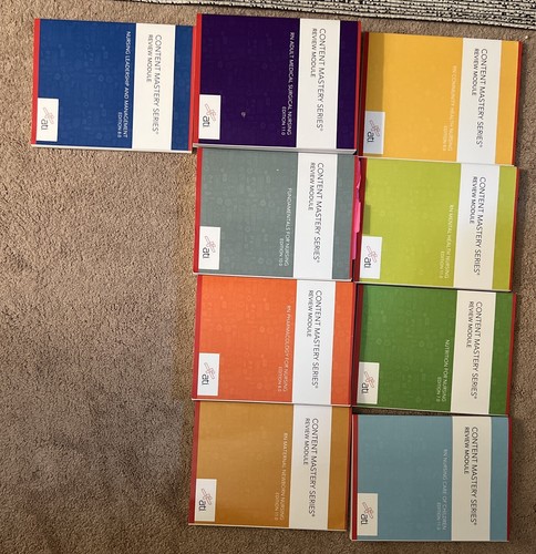 ATI Nursing RN Student Content Mastery Series Set Of 9 Educational ...