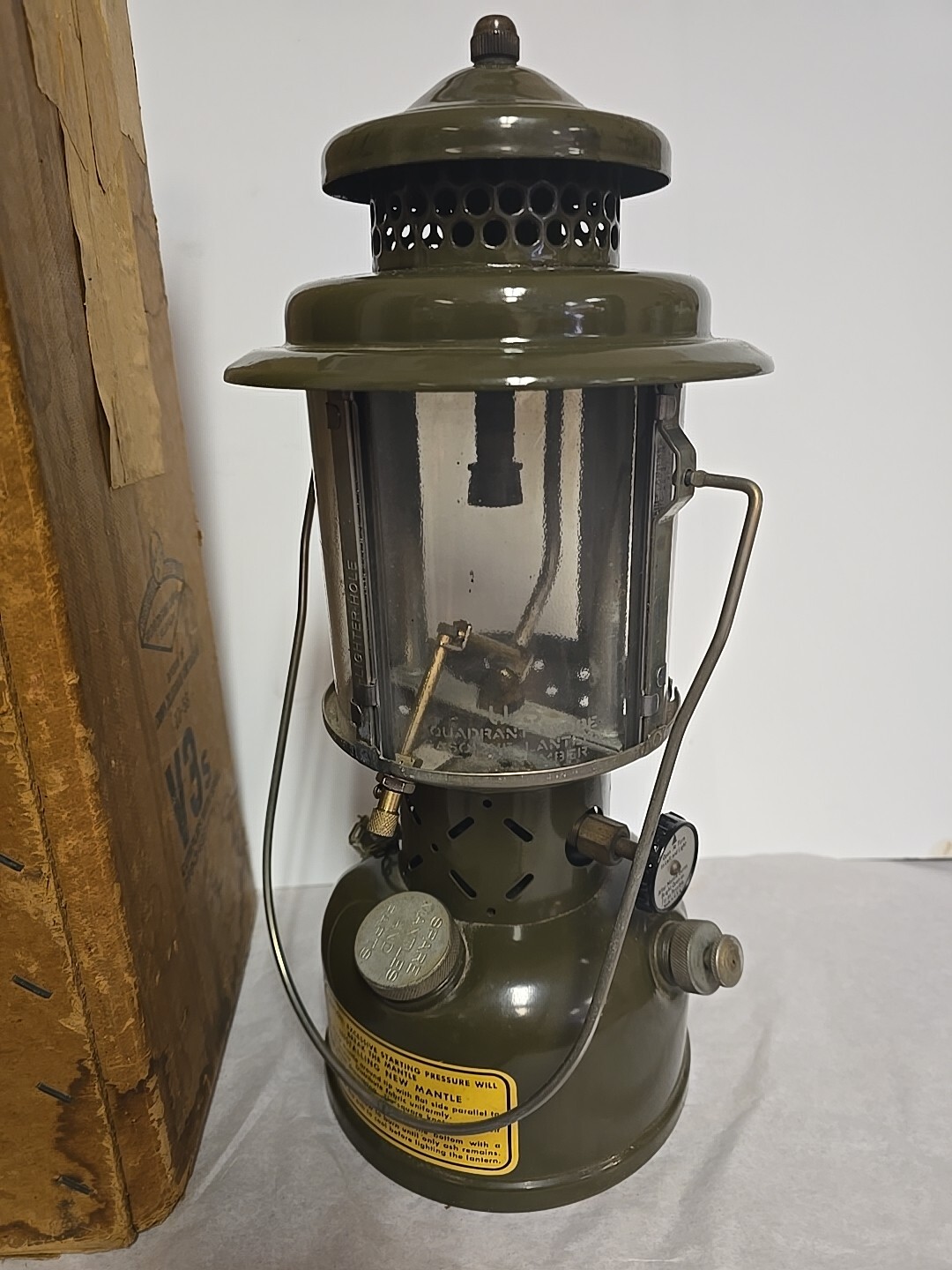 RARE VINTAGE 1958 Coleman Military Gas Lantern #252 & BOX | eBay