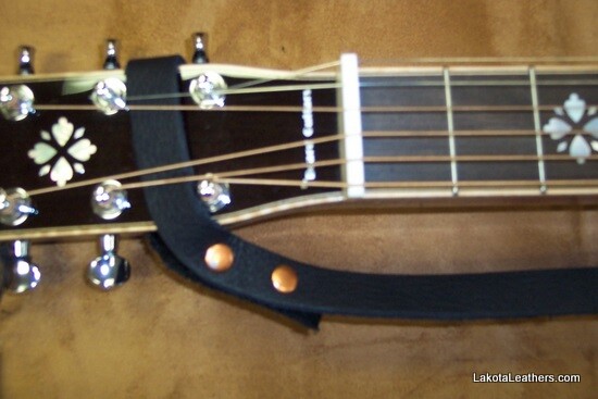 LAKOTA LEATHERS Bison American Buffalo Resonator Guitar Straps! Fits ...